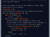 Python Program To Print Hollow Rhombus Star Pattern Python Programs