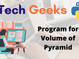 Python Program For Volume Of Pyramid Python Programs