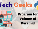 Python Program For Volume Of Pyramid Python Programs