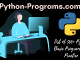 Basic Python Programs For Practice 1000 Python Programs For Beginners