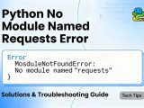 Python No Module Named Requests A Complete Guide