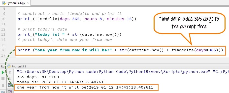 Python Datetime Timedelta Strftimeformat With Examples Python Tutorials