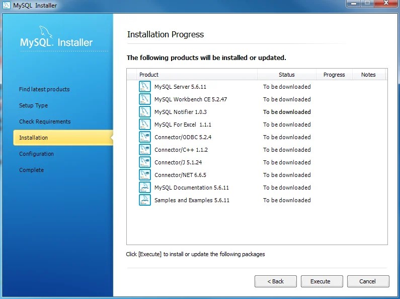 Install MySQL - python tutorials