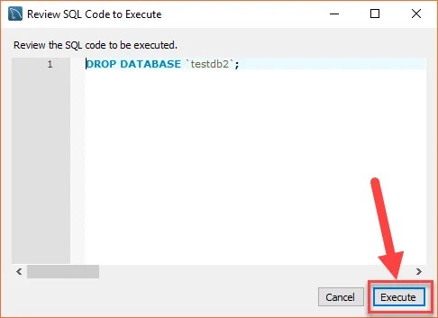 MySQL DROP DATABASE - python tutorials