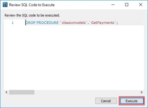 MySQL DROP PROCEDURE - python tutorials