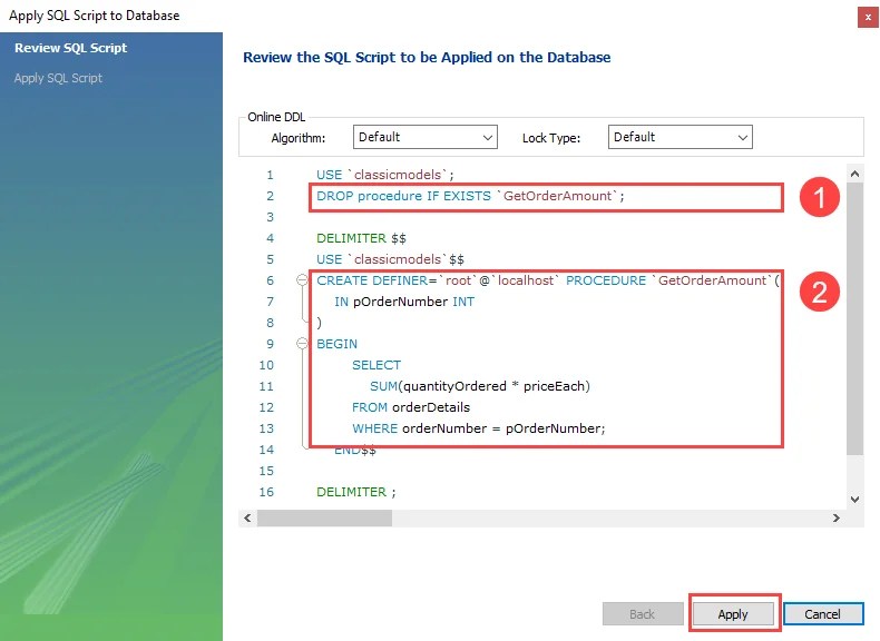 Alter Stored Procedures - python tutorials