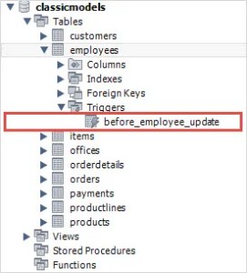 Create Trigger in MySQL - python tutorials