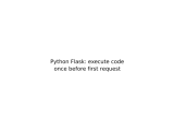 Python Flask Execute Code Once Before First Request