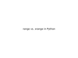Range Vs Xrange In Python
