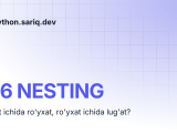 16 Nesting Python Sariq Dev