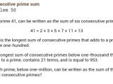 Consecutive Prime Sum Project Euler Problem 50 Discovering Python R