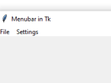 Menubar In Tk Tkinter Python Assets