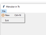 Menubar In Tk Tkinter Python Assets