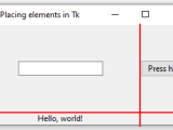 Placing Widgets In Tk Tkinter Python Assets