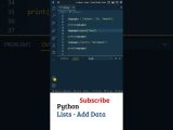 Python In Telugu Python Lists Add Items Python For Beginners In