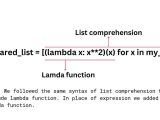 How To Use Lambda Function In List Comprehension In Python