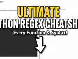 Python Regex Cheat Sheet
