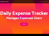 Daily Expense Tracker System Pro Version Using Python Django Python