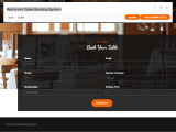 Restaurant Table Booking System Using Python Django Python Django