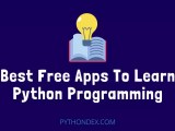 Best Free Apps To Learn Python Programming Pythondex