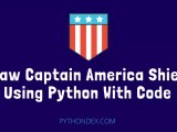Draw Captain America Shield Using Python With Code Pythondex