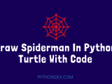 Draw Spiderman In Python Turtle Pythondex