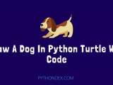 Draw A Dog In Python Turtle With Code Pythondex
