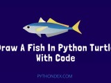 Draw A Fish In Python Turtle With Code Pythondex