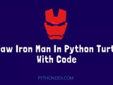 Draw Iron Man In Python Turtle With Code Pythondex