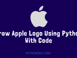 Draw Apple Logo Using Python Pythondex