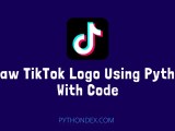 Draw Tiktok Logo Using Python With Code Pythondex