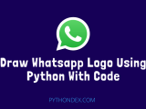 Draw Whatsapp Logo Using Python Pythondex