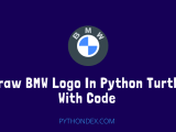 Draw Bmw Logo In Python Turtle With Code Pythondex