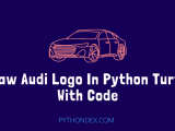 Draw Audi Logo In Python Pythondex