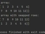 How To Swap Rows In Numpy Array Pythoneo Python Programming