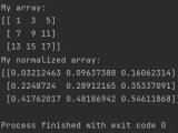 How To Normalize Array In Numpy Pythoneo Python Programming