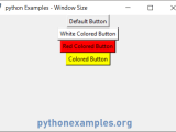 Change Tkinter Button Background Color Python Examples