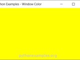 Tkinter Window Background Color Python Examples