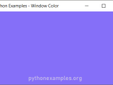 How To Set Tkinter Window Background Color