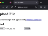 Upload File In Python Flask Application