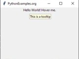 Tkinter Label Tooltip Python Examples