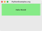 Tkinter Label Width And Height Python Examples