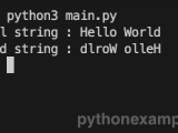 Python Reverse String