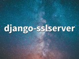 Django Sslserver 0 22 An Ssl Enabled Development Server For Django
