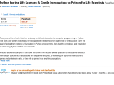 News Python For The Life Sciences