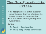 What Is A Float In Python Explained With Examples