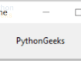 Gui Programming In Python Python Geeks