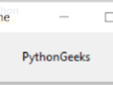 Gui Programming In Python Python Geeks
