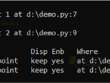 Python Debugger Module Python Geeks