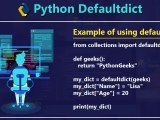 Defaultdict In Python With Examples Python Geeks